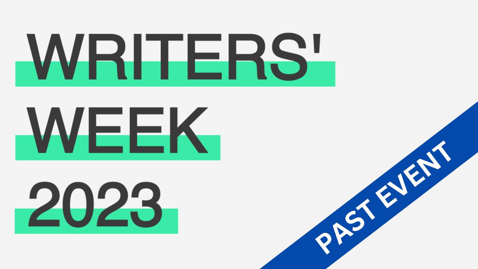 [PAST EVENT] FULL WEEK PASS: WRITERS’ WEEK 2023 – New Writing South